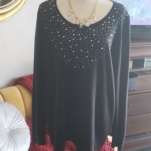 Laura Scott | Sweaters | Laura Scott Embellished Sweater | Poshmark